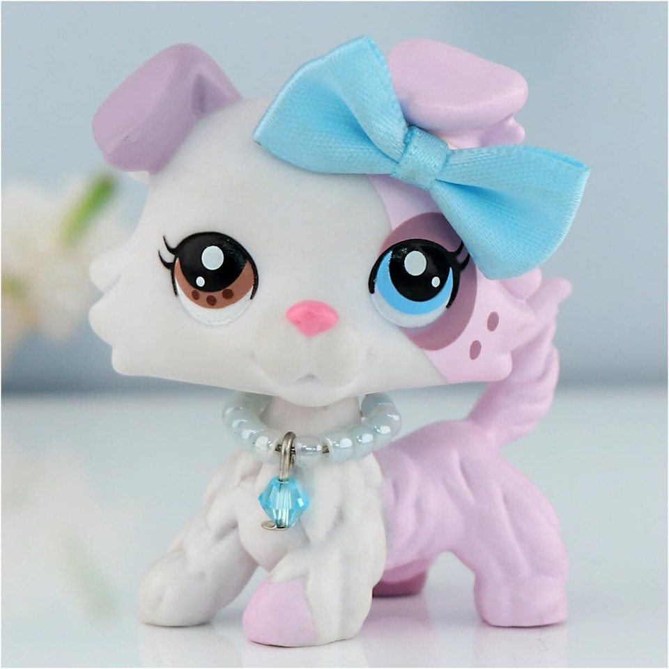 Custom Pets LPS Collie dog Ice Cream dog with LPS Accessories Kids Gift ...
