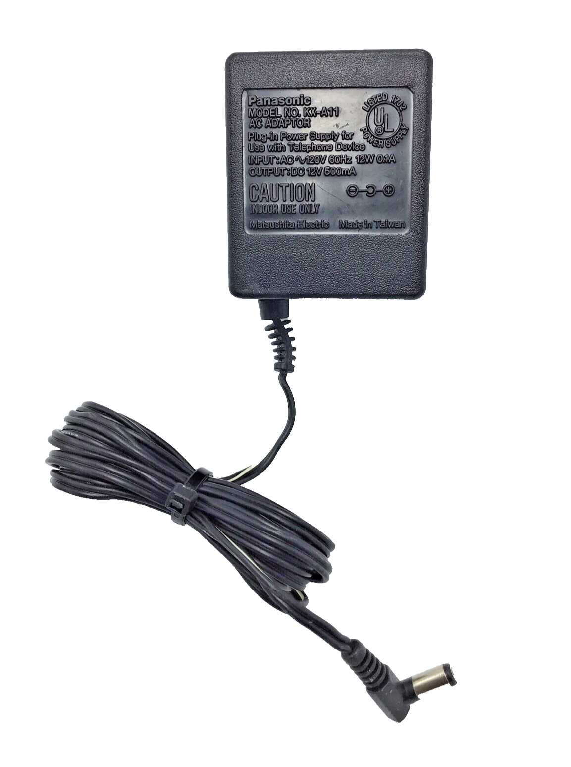 Panasonic AC Adapter Power Supply for Telelphone, KX-A11, DC 12V 500mA ...