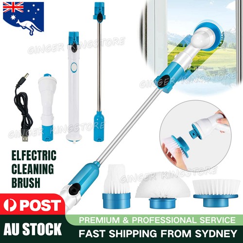 Rechargeable Spin Scrubber Electric Turbo Scrub Cleaning Brush Cordless ...