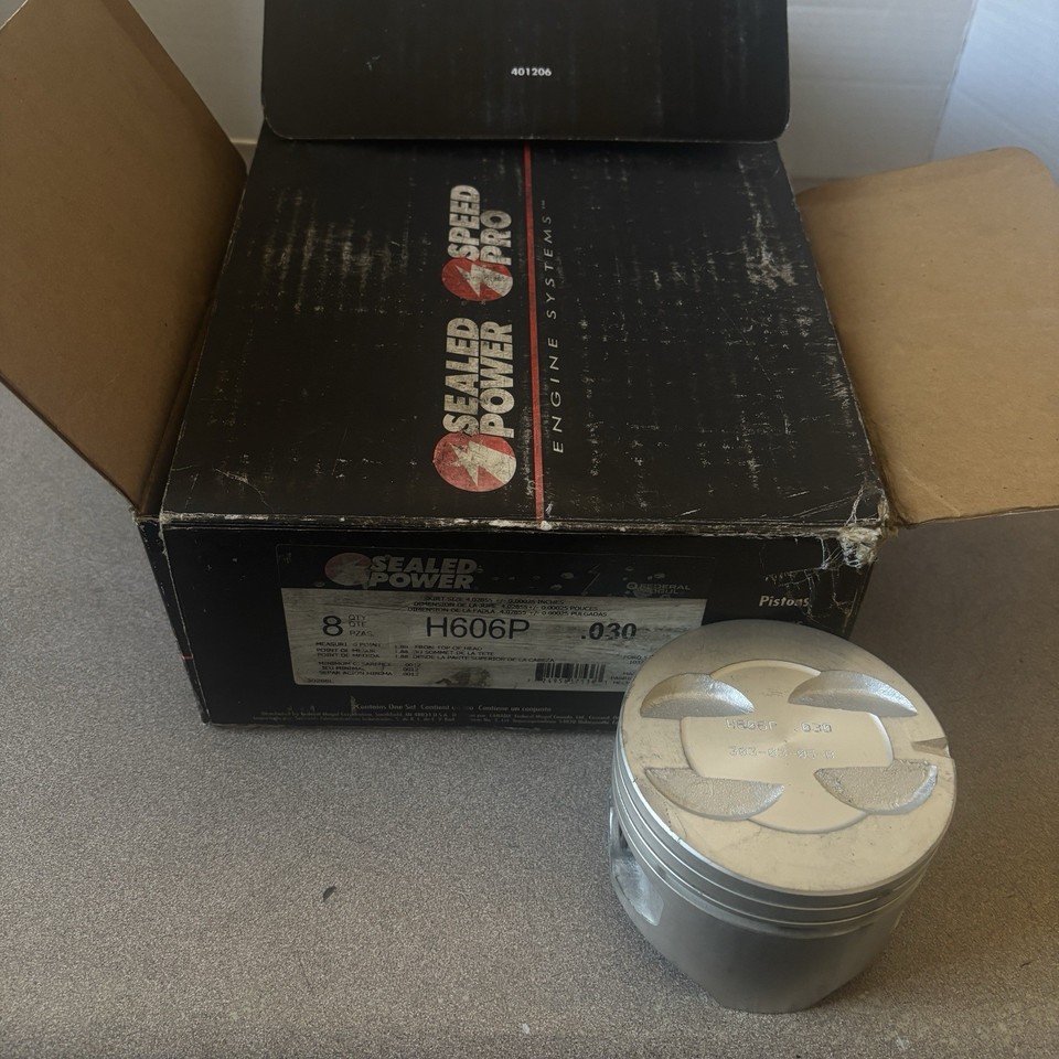 H 606p 030 302 Ford Coated Hyper Pistons Set New 170.00 | eBay