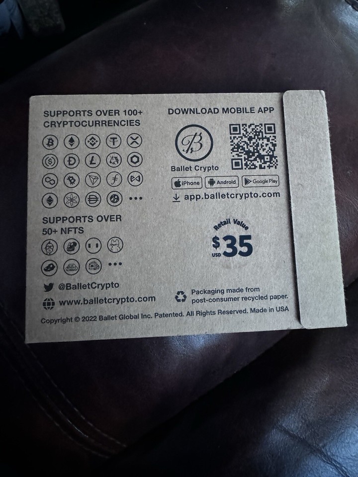 Bitcoin Ballet- Cryptocurrency Wallet | eBay