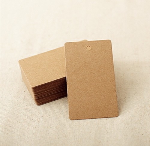 10pcs Cardboard Rectangle Gift Tag - Large Natural TA022 | eBay