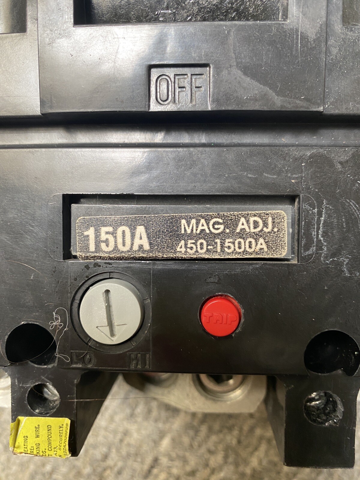 TJK436150 GE 3P 150 Amp 600V 400 Amp Frame Circuit Breaker TJK Frame ...