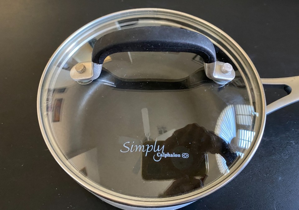 Simply Calphalon 8701 1 qt Anodized Aluminum Nonstick Saucepan w Glass ...