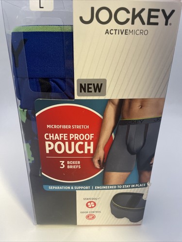 Underwear Jockey Microfiber Boxer Brief Size L | eBay