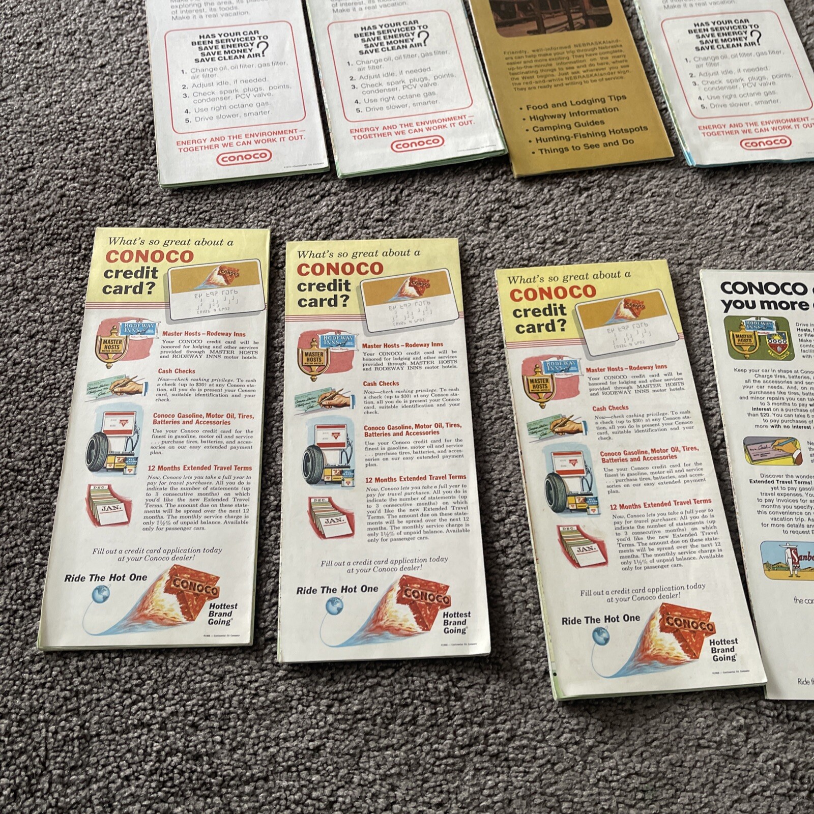 Lot 13 Conoco Touraide Gas Service Station Maps | eBay