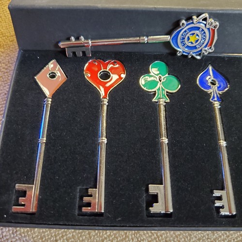 Resident Evil 2 Key Set. RE2 Spade Club Diamond Heart & Extra Police ...