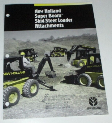 New Holland L250 - LX885 Skid Steer Loader Attachments Sales Brochure ...