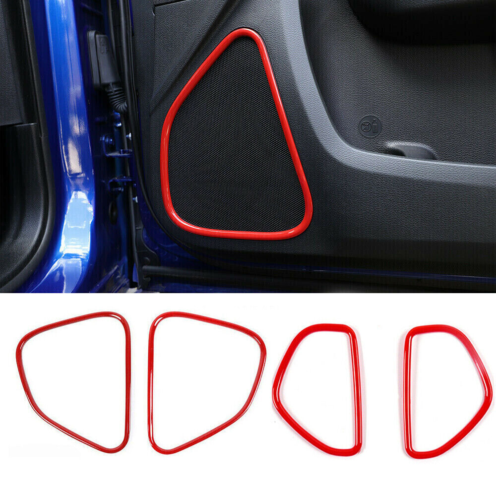 37x Red ABS Full Set Interior Decor Panel Cover Trim Kit for Dodge ...