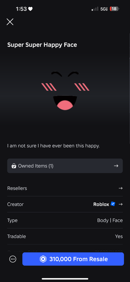 SUPER SUPER HAPPY FACE (SSHF) - 100% CLEAN ROBLOX LIMITED (WITH ...