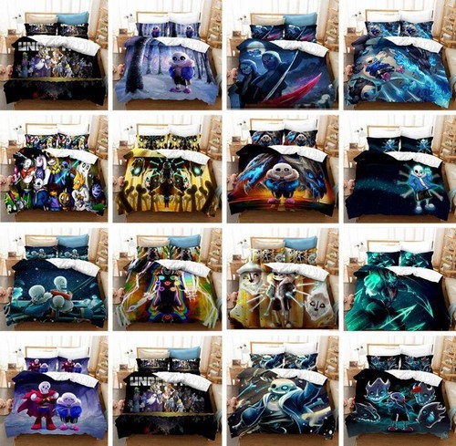 2tlg.3tlg.Undertale Bettbezug Bettwäsche Set Kissenbezug 135x200 ...