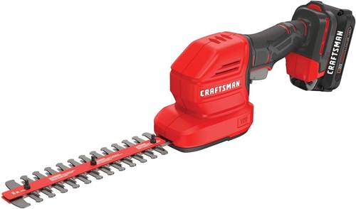 CRAFTSMAN V20 Cordless Handheld Grass Trimmer & Mini Hedge Trimmer with ...