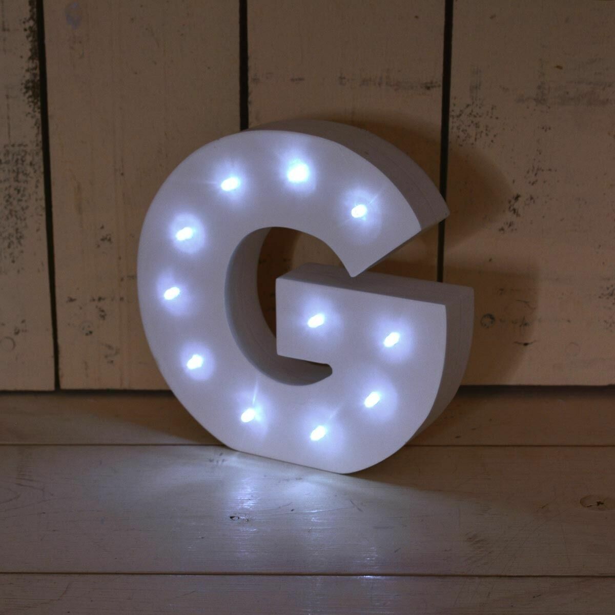 A-Z LED Wooden Stand Up Letters for Parties, Weddings, Decorations ...