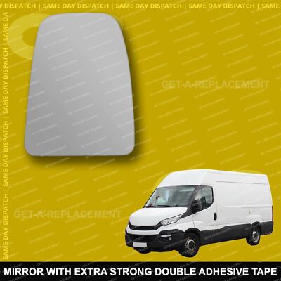 For Iveco Daily wing mirror glass 14-23 Left Passenger side Spherical ...