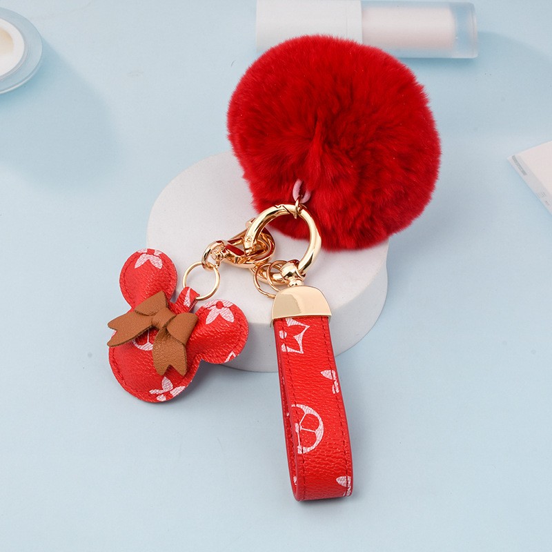 Cute Luxry Leather Keychain Gift - For Handbag, Purse, Backpack, Car ...