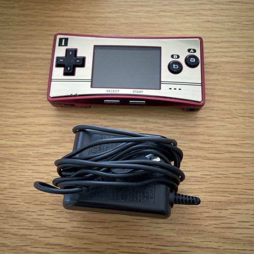 Game Boy Micro 20th Anniversary Famicom Color + Charger - Tested ...
