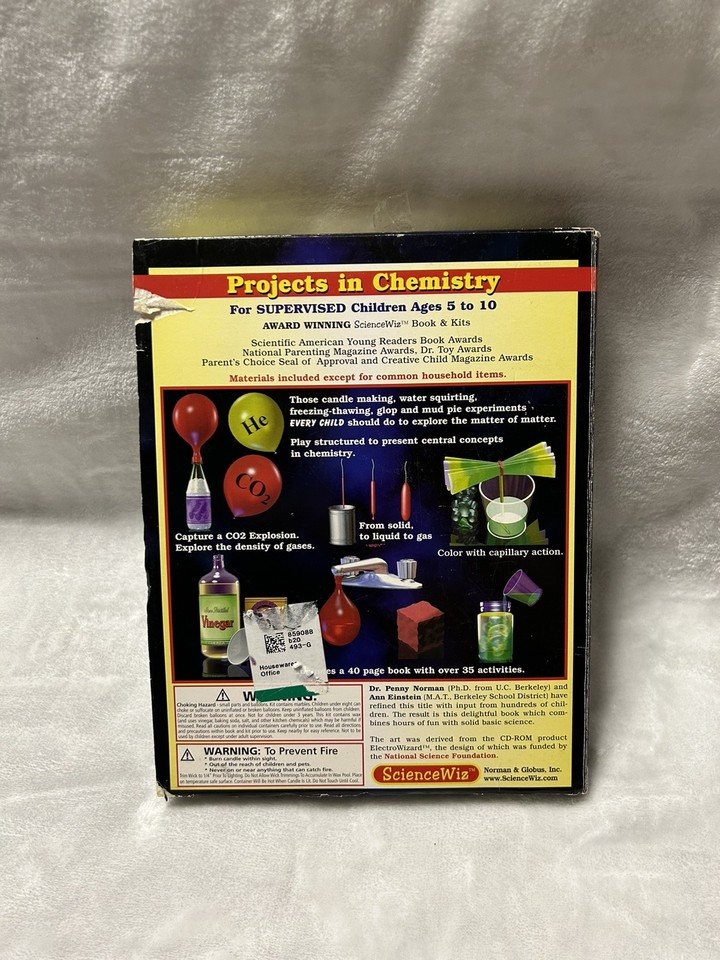 Kids ScienceWiz Chemistry Kit solids liquids gases science Experiments ...