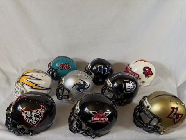 2000 Bike XFL Football Authentic Complete Full Set Mini Helmet ...