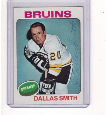 DALLAS SMITH SIGNED 1975-76 TOPPS HOCKEY CARD #118 TTM AUTOGRAPH AUTO ...