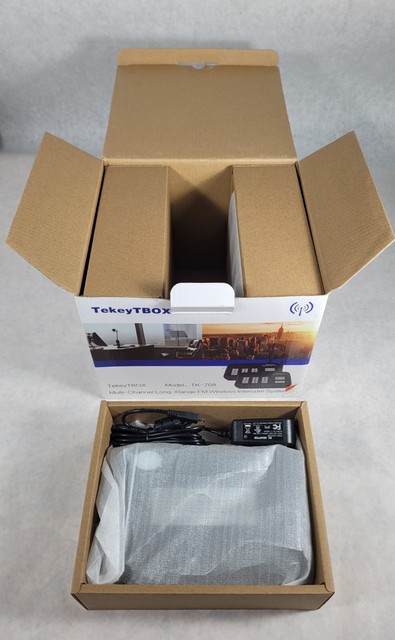 Tekey TBOX TK-708 Multi-Channel Long Range FM Wireless 3 Black Intercom ...