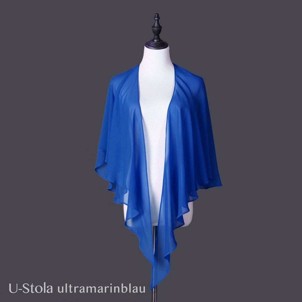 U-Form Stola Schal Tücher Stolen Hochzeit Freizeit Party chiffon Trends ...