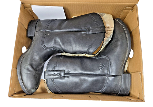 Ariat Heritage Roper Western Boot Black Men's Size 8 Medium w/ Original ...
