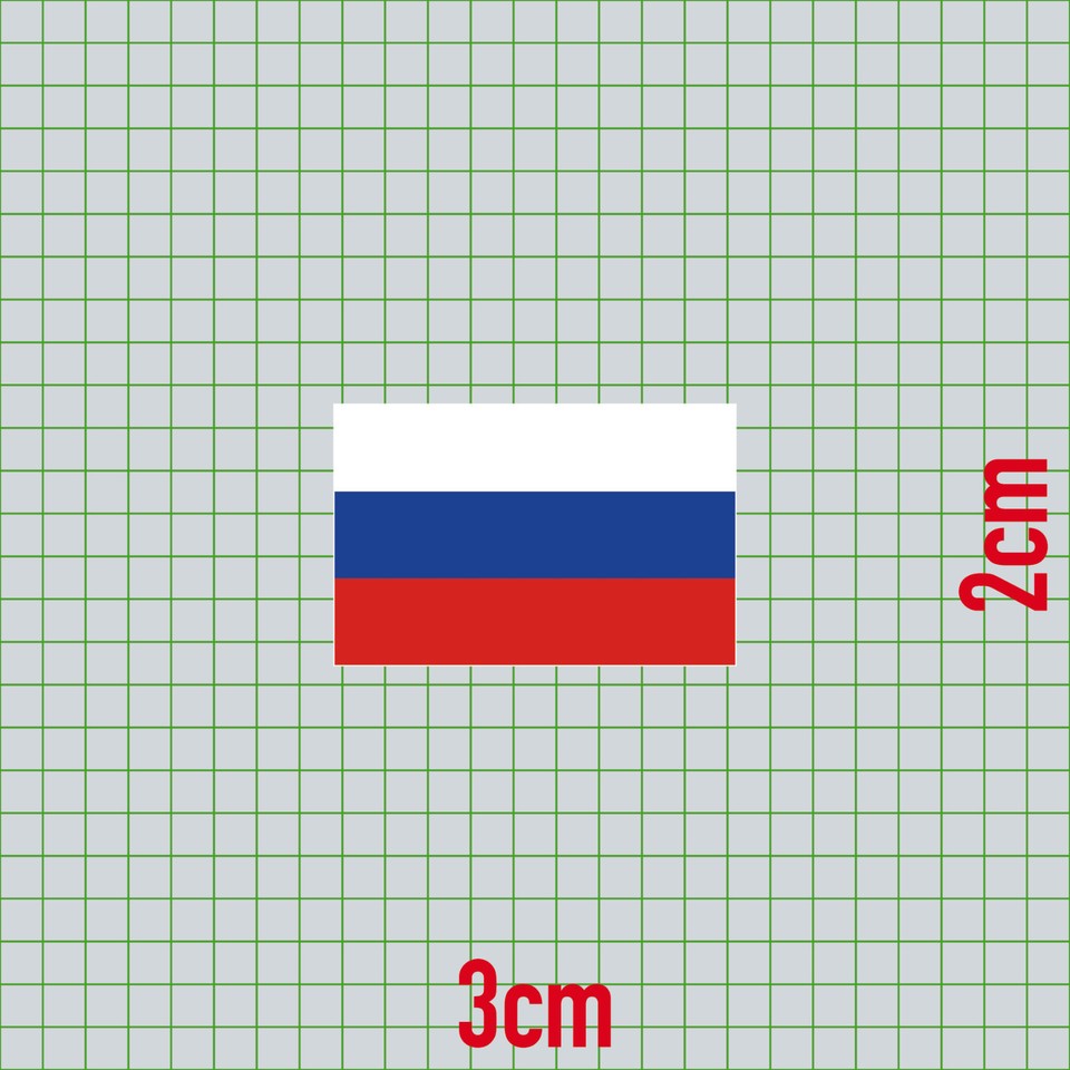 20 Stickers 3cm Russia RUS Mini Sticker Model Flag | eBay