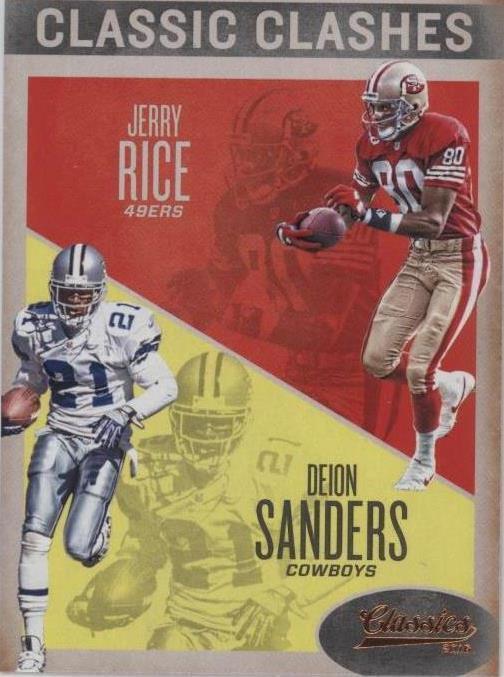 2016 Panini Classics - Classic Clashes Jerry Rice, Deion Sanders #5 ...