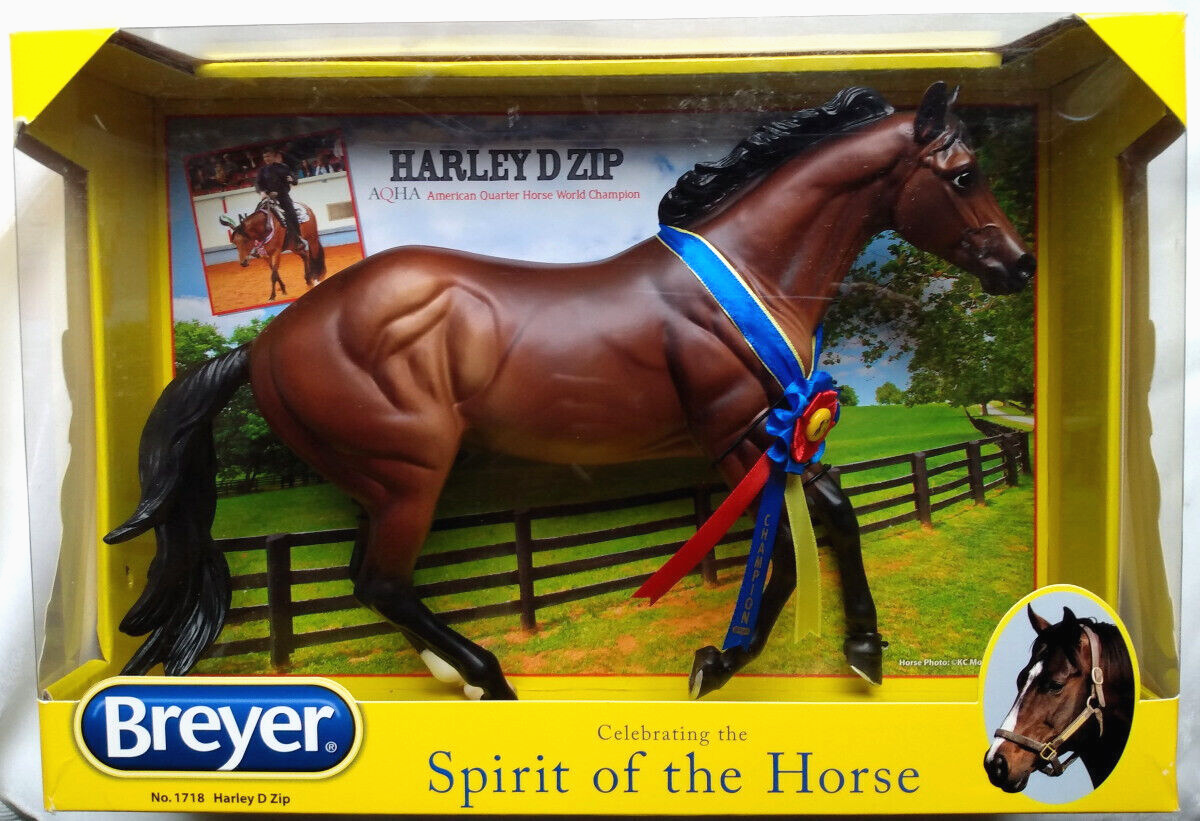 BREYER Spirit of the Horse Harley D Zip + Ribbon #1718 NEW | eBay