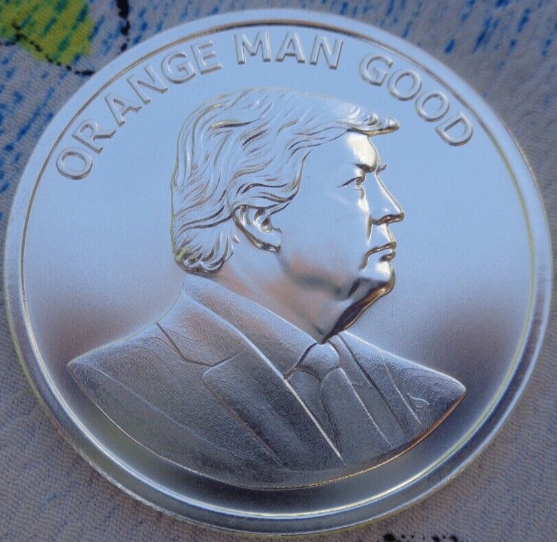 1 oz. TRUMP OMG - ORANGE MAN GOOD - SAVE AMERICA rounds .999 fine ...