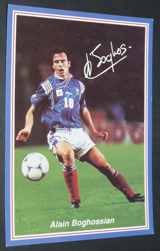 CPA 1998 FFF FOOTBALL COUPE MONDE FRANCE 98 ALAIN BOGHOSSIAN SAMPDORIA ...