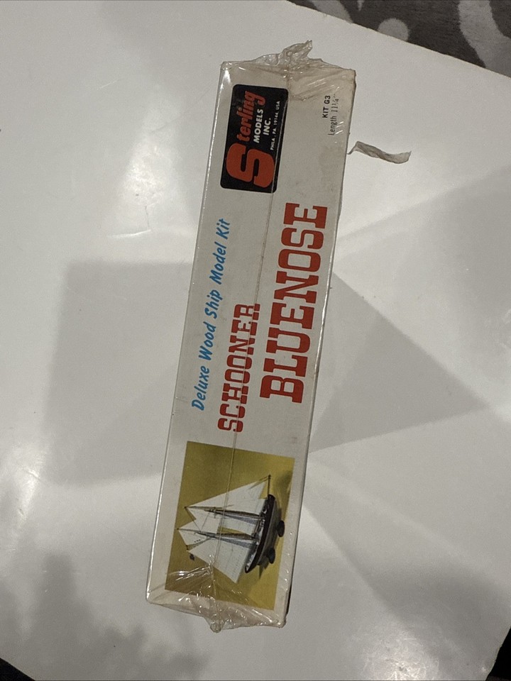 Sealed VTG STERLING #D6 BLUENOSE SCHOONER BOAT KIT Balsa Wood Ship ...