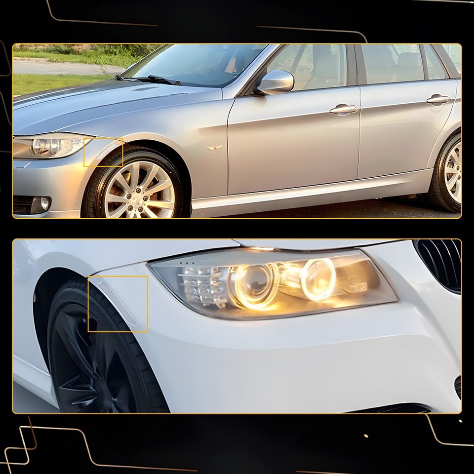 Pair Fit 2009-2011 BMW 328i 335i 335is Front Bumper Side Marker Light ...