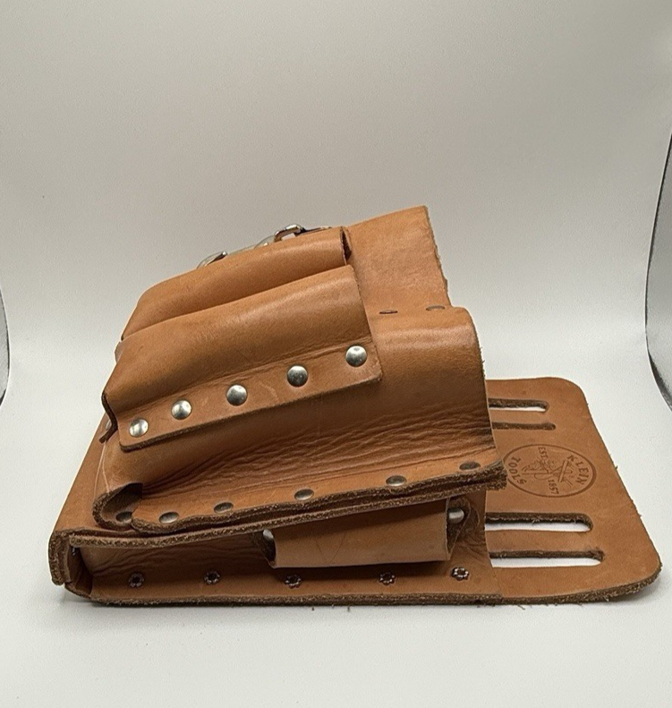 Vintage Klein Tools 5164 8-Pocket Tool Pouch Slotted- Opened Box Never ...