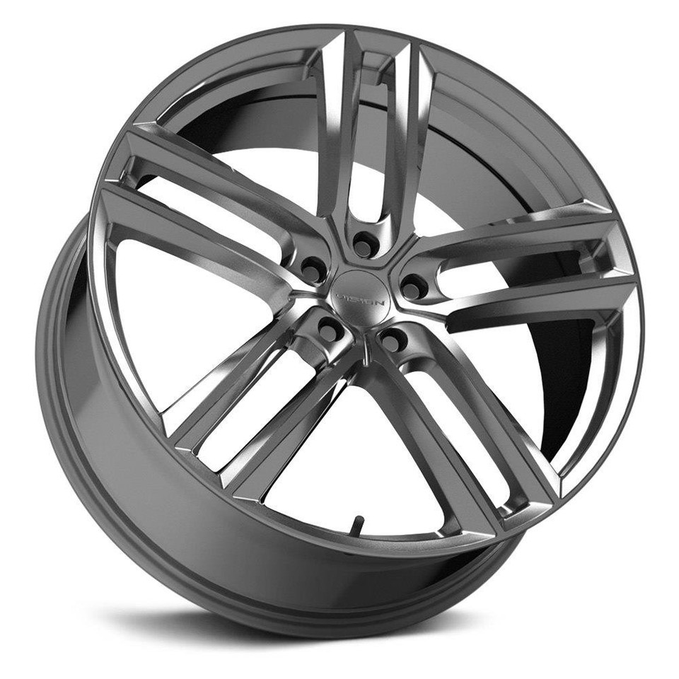 (Set-4) Vision 475 Clutch 18x8.5 5x115 32mm Gunmetal Wheels Rims 18 ...