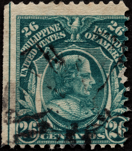 Philippines Stamp Scott # 269 - 26 Cents Blue Green Francisco Carriedo ...