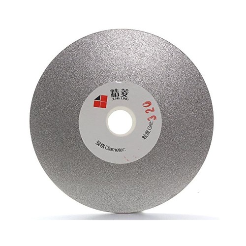 Diamond Flat Disc, 4" , 320 Grit, 5/8" Arbor, For Professional ...