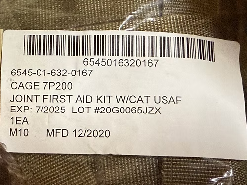 OCP CAMO MOLLE JFAK Joint First Aid Kit IFAK with Supplies NSN 6545-01 ...