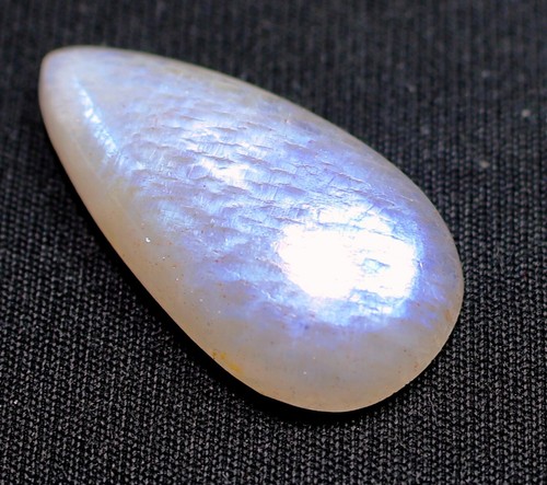 20 Ct 5X15X29 mm Natural Deep blue Silky Moonstone Pear Cabochon Gems ...