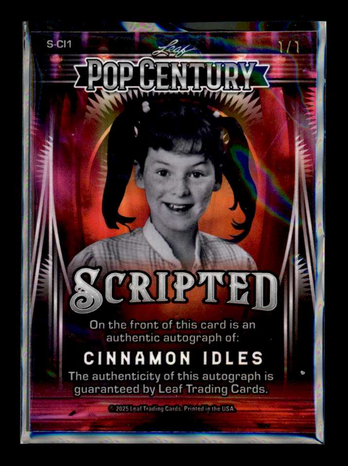 2025 Leaf Metal Pop Century S-CI1 Cinnamon Idles Scripted Silver Auto 1/1 | eBay
