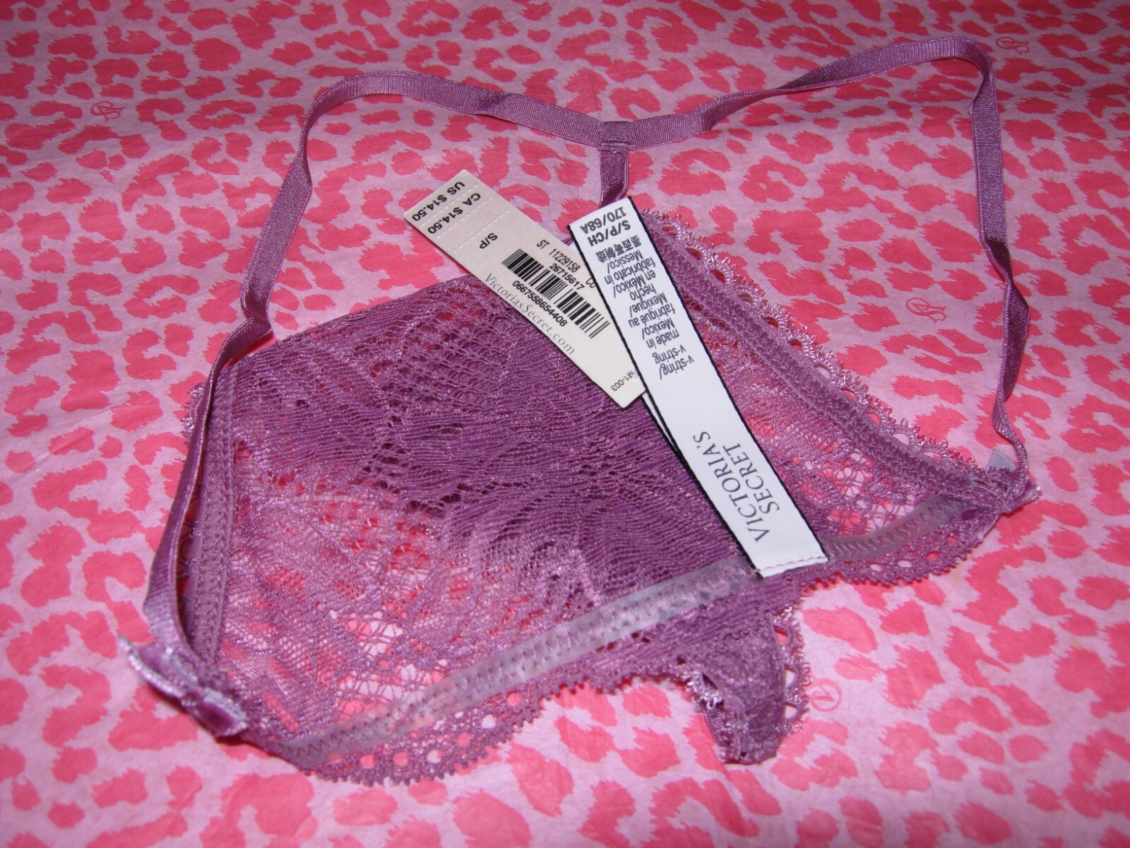 Victoria's Secret Sexy V-String G-string Skimpy Strappy Elegant Romance ...