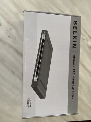 Belkin OmniView PRO3 8 Ports KVM Switch NIB 722868631232| eBay