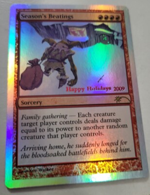 MTG Season's Beatings 2009 Holiday Foil Magic The Gathering NM/M | eBay