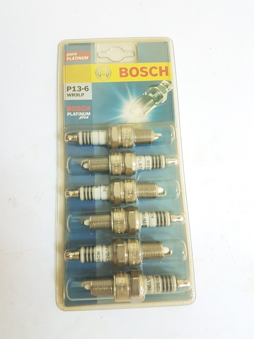 NEW BOSCH PLATINUM PLUS SPARK PLUG PART P13-6 / WR9LP (6) - FITS LAND ...