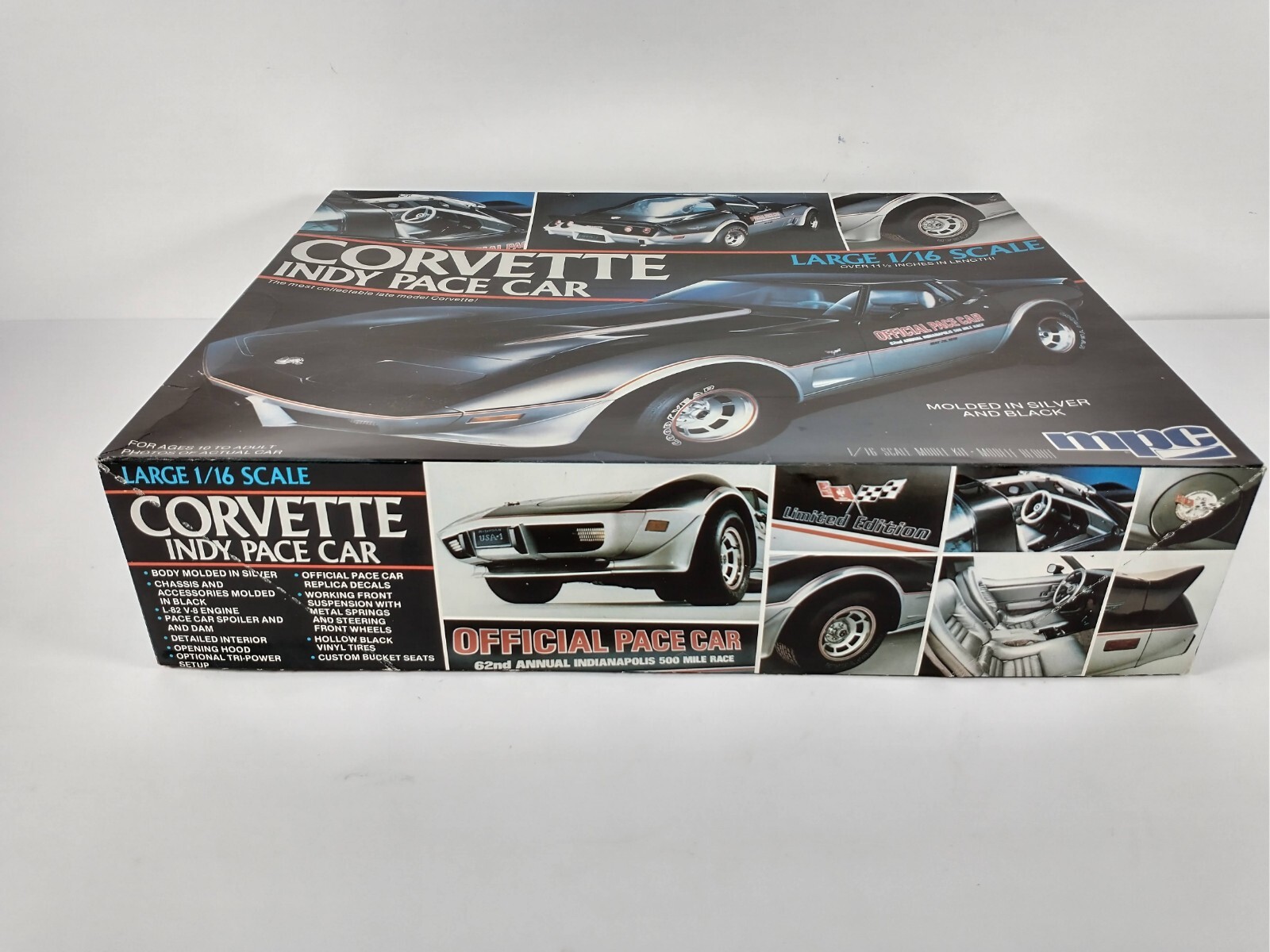 1978 Corvette Indy Pace Car MPC 1:16 Model Kit # 1-3073 Sealed Parts No ...