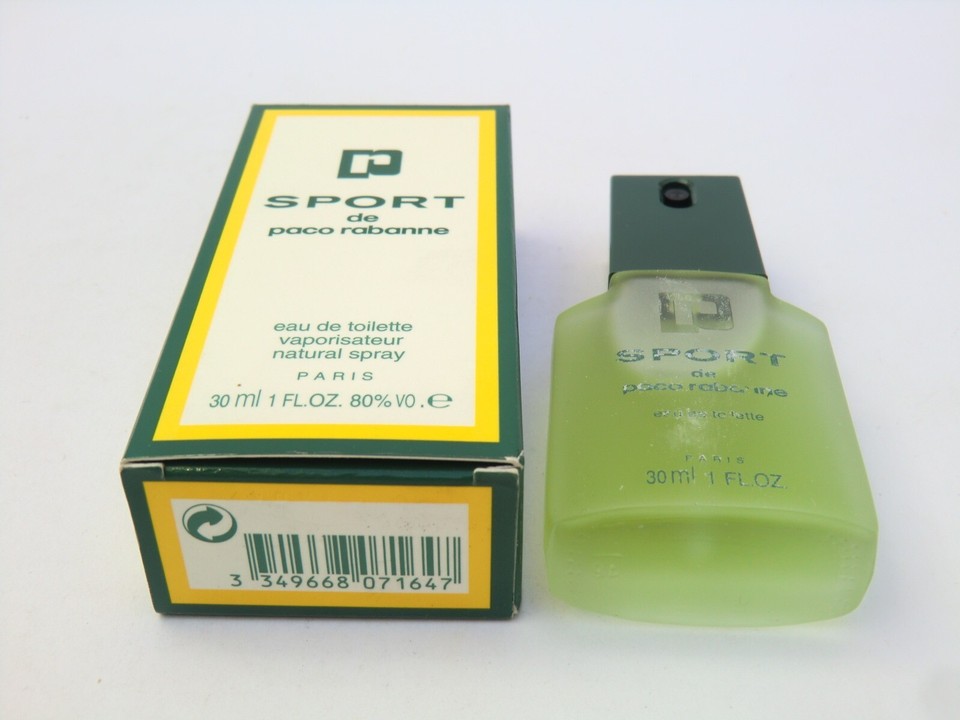 Paco Rabanne SPORT Pour Homme EDT Spray 30ml - 1.0 Oz NIB !PLS READ ...