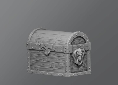 Chest Scatter Dungeon Prop Monster Manual 28mm Scale DND D&D Miniature ...