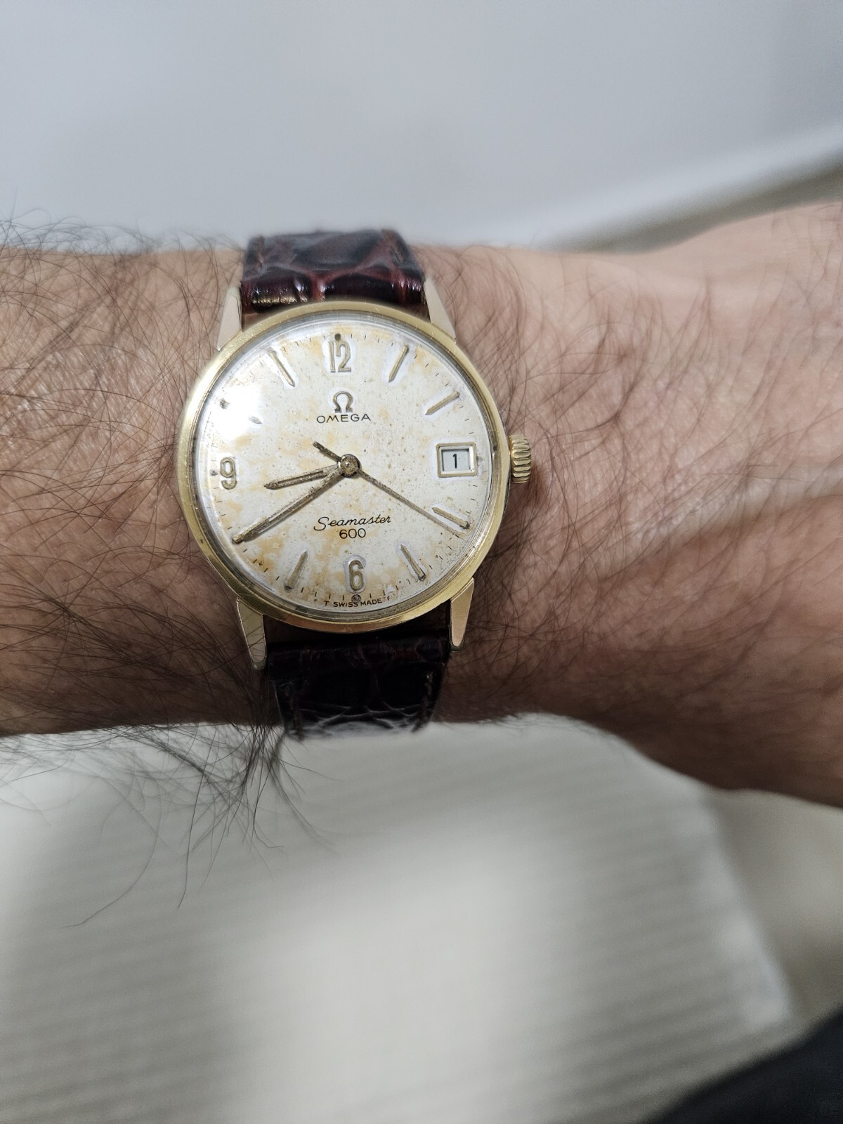 Omega 600 Seamaster, mechanical men's cal.611 vintage wrist watch | eBay