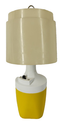 Vtg 1975 RayOvac No.100 Yellow Battery Table Light Emergency Camping ...