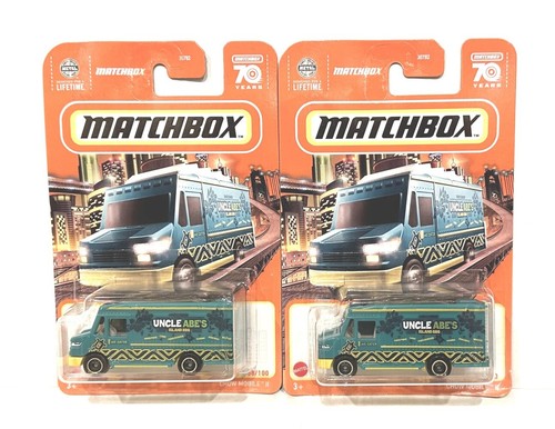Set of 2 - 2023 Matchbox #58 Chow Mobile II UNCLE ABE'S ISLAND BBQ 70 ...